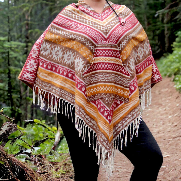Earthy Tibetan Poncho