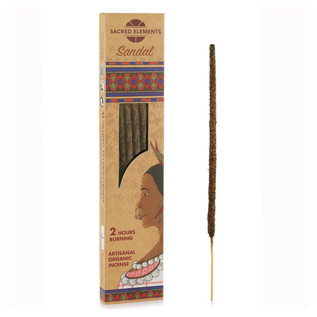 Sacred Elements Sandalwood Incense sticks - Artisanal Organic Incense