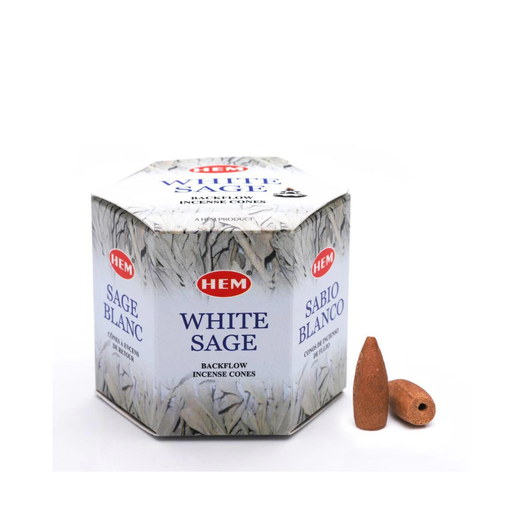 HEM White Sage Backflow Incense Cones